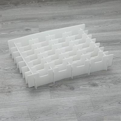 China White Plastic Dividers Box with 36 Compartments - 11.2x9.5x1.5 Inches Lightweight Polypropylene Storage Container for sale