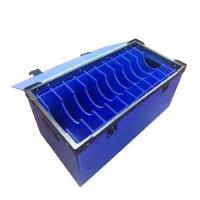 China Lightweight PP Corrugated Sheet Box with 15 Dividers - A4 Size, 2-20mm Thickness, Customizable Storage Container for sale