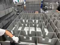 China Snap Closure Plastic Divider Bins 12.2x9.4x1.2 Inches with 15 Compartments and 2-20mm PP Corrugated Sheet for sale