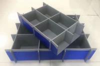 China Custom Plastic Dividers Box with 15 Removable Dividers - Fluted PP Sheet Up to 1500mm Length, Anti-Static & Flame Retardant for sale