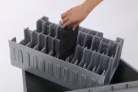 China Custom Plastic Dividers Box with 15 Removable Dividers - Fluted PP Sheet Up to 1500mm Length, Anti-Static & Flame Retardant for sale