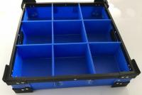 China Anti-UV Plastic Storage Compartments with Rectangular Dividers - 2mm to 20mm Thickness, -20°C to 100°C Temperature Range for sale