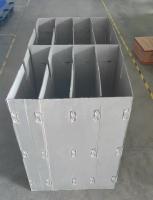 China Durable Plastic Dividers Box with Adjustable Partitions 33x23x5 cm Stackable Storage Container for sale