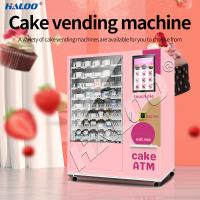 China Lift System Refrigerator Automatic Cupcake Vending Machine Salad Fresh Food Vending Machine With 21.5inch Touch Screen for sale