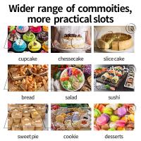 China Lift System Refrigerator Automatic Cupcake Vending Machine Salad Fresh Food Vending Machine With 21.5inch Touch Screen for sale