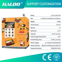 China Big Touch Screen Frozen Food Vending Machine Fully Automatic Frozen Food Vending Machine With 45S Quick Heating for sale