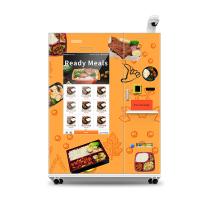 China Big Touch Screen Frozen Food Vending Machine Fully Automatic Frozen Food Vending Machine With 45S Quick Heating for sale