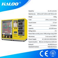 China GYM Healthy Food Nutritious diet Vending Machine Semi-Automatic Customized Hot Food Vending Machine With 3 Microwave for sale