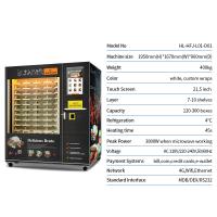China 120 Boxes big Capacity Automatic food vending machine with Cooling and Heating Function for sale