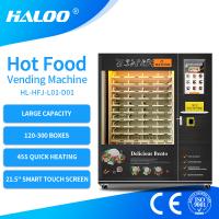 China Large Capacity Automatic Fast Food Breakfast Meal Lunch Box Hot food Vending Machine With Microwave Heating for sale