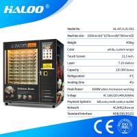 China Large Capacity Automatic Fast Food Breakfast Meal Lunch Box Hot food Vending Machine With Microwave Heating for sale