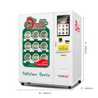 China Minus 20 degree Celsius Prep Frozen Meals Bento Breakfast Lunch Box Dumplings Food Vending Machine with Fast Heating Function for sale