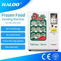 China Minus 20 degree Celsius Prep Frozen Meals Bento Breakfast Lunch Box Dumplings Food Vending Machine with Fast Heating Function for sale