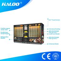 China Large Capacity 2 Cabinets Vending Machine for Ready Meals with Microwave Heating And Drinks Cans Cakes Desserts for sale