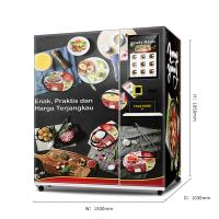 China Ready Meals Dumplings Breads Hamburgers Frozen Food Vending Machine with Short Heating Time for sale