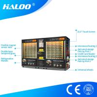 China Large Capacity 2 Cabinets Hot Food Vending Machine with Microwave Heating and Smart Touch Screen for sale
