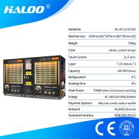 China Large Capacity 2 Cabinets Hot Food Vending Machine with Microwave Heating and Smart Touch Screen for sale