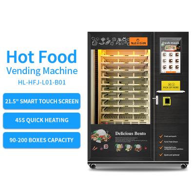 China College Campus Hot Meals Vending Machine With Heating Function Automatic Hot Meals Vending Machine for sale
