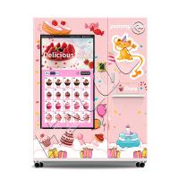 China Haloo Vending Machine Manufacturer 21.5 Inches Advertisement Smart Touch Screen  Cake Vending Machine for sale