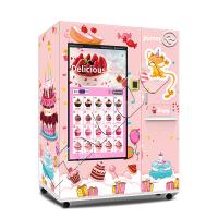 China Haloo Vending Machine Manufacturer 21.5 Inches Advertisement Smart Touch Screen  Cake Vending Machine for sale