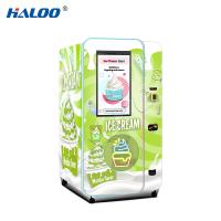 China Haloo Vending Machine Manufacturer 32 Inches Advertisement Smart Touch Screen  Ice cream Vending Machine for sale