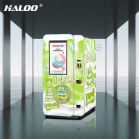 China Haloo Vending Machine Manufacturer 32 Inches Advertisement Smart Touch Screen  Ice cream Vending Machine for sale