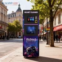 China Haloo Vending Machine Maquina Outdoor Motorcycle Helmet Clean Machine Helmet Cleaning Vendo Machine Helmet Cleaning Machines for sale