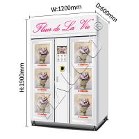 China Haloo Vending Machine SupplierBig Size 6 Locker Vending Machine 10.1inch Touch Screen Choose Flowers on the Machine for sale