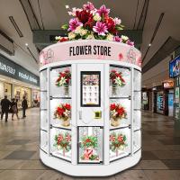 China Haloo Fresh Flower Vending Machine White 13 Locker Big Bouquet Hot Selling for Shopping Mall Credit Card Payment System for sale