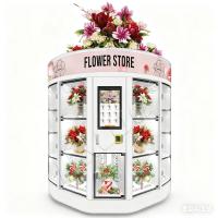 China Haloo Fresh Flower Vending Machine White 13 Locker Big Bouquet Hot Selling for Shopping Mall Credit Card Payment System for sale