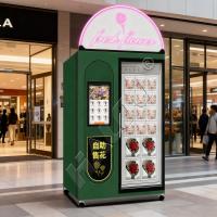 China Haloo Fresh Flower Vending Machine White 16 Locker Big Bouquet Hot Selling for Shopping Mall Credit Card Payment System for sale
