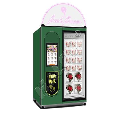 China Haloo Fresh Flower Vending Machine White 16 Locker Big Bouquet Hot Selling for Shopping Mall Credit Card Payment System for sale