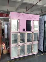 China Haloo vending machine supplier double-layer glass anti fog stainless steel fully automatic 10 lockers flower vending machine for sale
