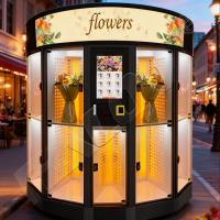 China Haloo 9-grid custom flower vending machine with cooling and humidification function for long preservation time for sale