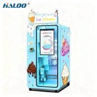 China Customized color logo ice cream vending machine with automatic self-cleaning, pre cooling and preservation function R404A refrigerant for sale