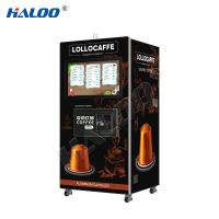 China 27 inch touch screen fully automatic commercial unmanned self-service capsule coffee machine with hot and cold beverages for sale