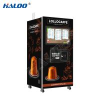 China 27 inch touch screen fully automatic commercial unmanned self-service capsule coffee machine with hot and cold beverages for sale
