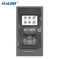 China Haloo 10.1-inch portable capsule coffee machine with hot drinks desktop vending machine for office convenience stores and hotels for sale