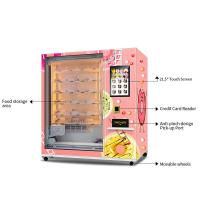 China Large capacity 21.5-inch touchscreen cake vending machine with color steel plate foam frame and XY shipping system for sale