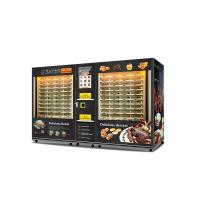 China Color steel plate foam insulation box, large capacity dual microwave heating, intelligent touch screen hot food vending machine for sale