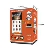 China 24-hour single microwave frozen hot food vending machine, equipped with a 49 inch large screen and Sdk function for sale