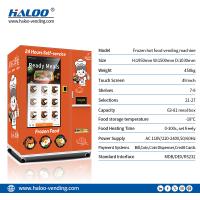 China 24-hour single microwave frozen hot food vending machine, equipped with a 49 inch large screen and Sdk function for sale