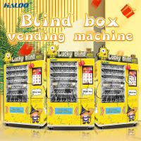 China 21.5-inch touchscreen blind box vending machine with thickened sheet metal body, double-layer explosion-proof tempered glass, and anti-theft dispensing port for sale