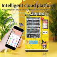 China 21.5-inch touchscreen blind box vending machine with thickened sheet metal body, double-layer explosion-proof tempered glass, and anti-theft dispensing port for sale