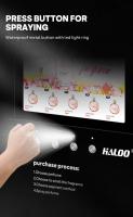 China Haloo wall-mounted perfume spray vending machine can hold four different fragrances and features five sample buttons for tabletop use for sale