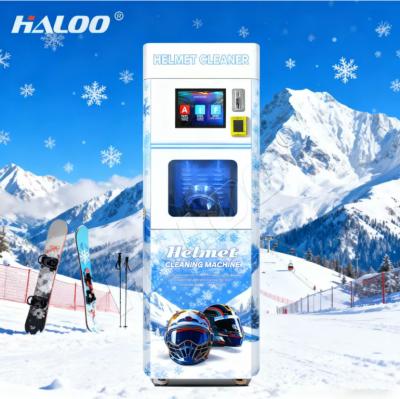 China Haloo fully automatic disinfection steam helmet cleaning vending machine, single compartment with fragrance function, can be used in various cycling sports scenes for sale