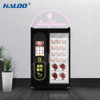 China Haloo vending machine supplier 16 grid automatic flower vending machine, using metal sheet and refrigeration system for sale