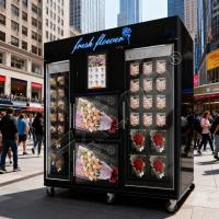China Haloo Vending Machine Supplier Flower Vending Machine 34 Lockers Big Size Machine Bill Coin and Card Reader for sale