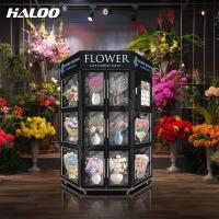 China Haloo flower vending machine with SDK function, stainless steel body with cooling and humidification system for sale