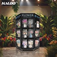 China Haloo flower vending machine with SDK function, stainless steel body with cooling and humidification system for sale